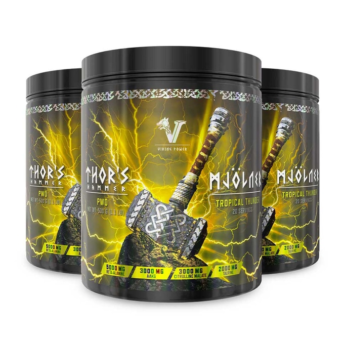 Viking Power Thor's Hammer Mjölner PWO 3 stk | MM Sports